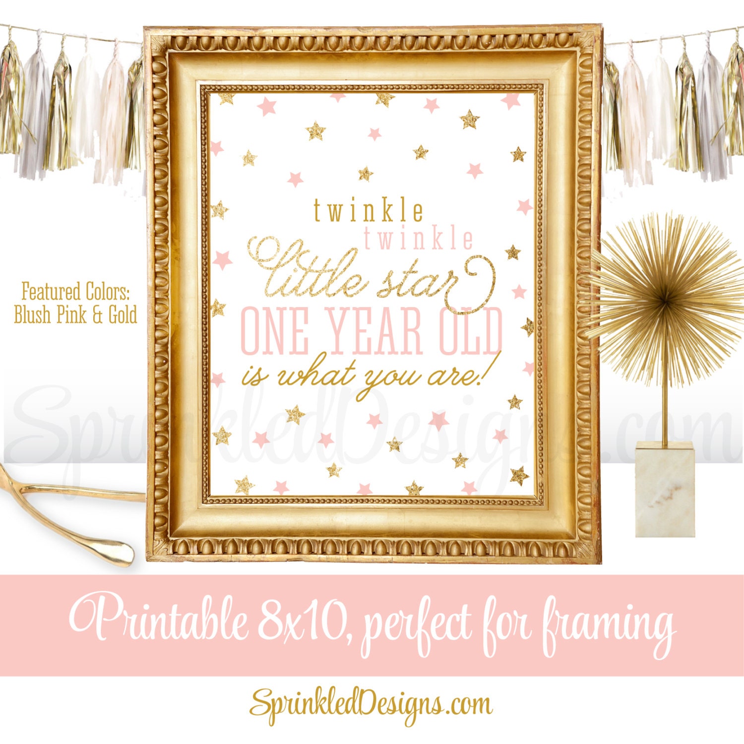 Twinkle Little Star One Year Old is What You Are Printable - Etsy