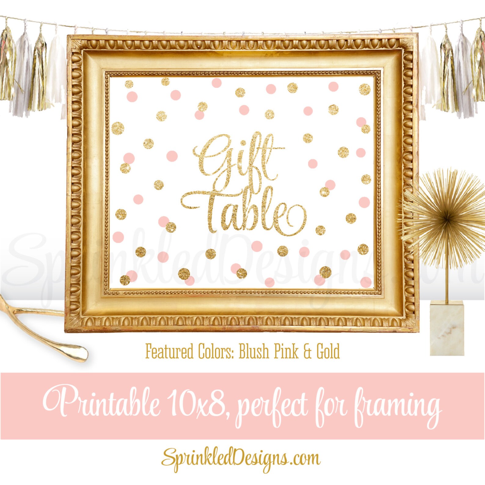 Gift Table Party Signs for Wedding Birthday or Baby Shower - Etsy