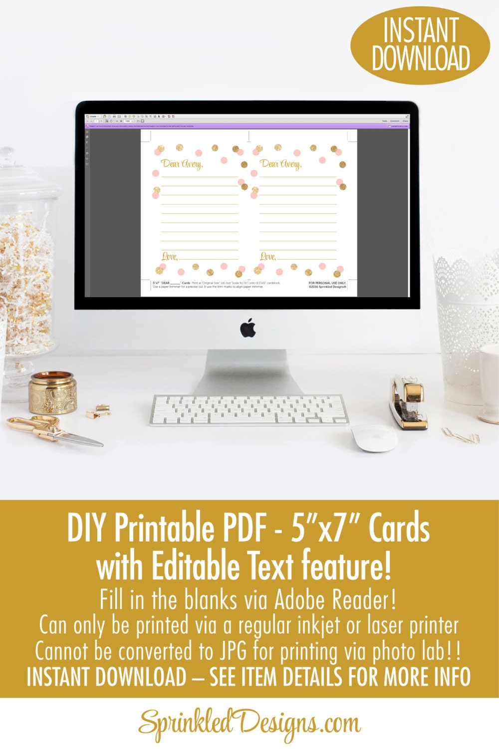 Time Capsule Sign & Cards Blush Pink Gold Glitter First | Etsy