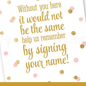Please Sign Your Name Wedding Guest Sign Without You Here It - Etsy