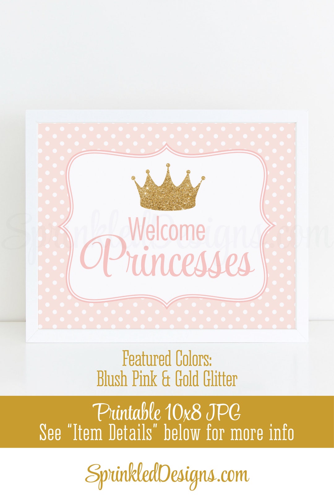 Welcome Princesses Princess Party Printables Princess 1st - Etsy