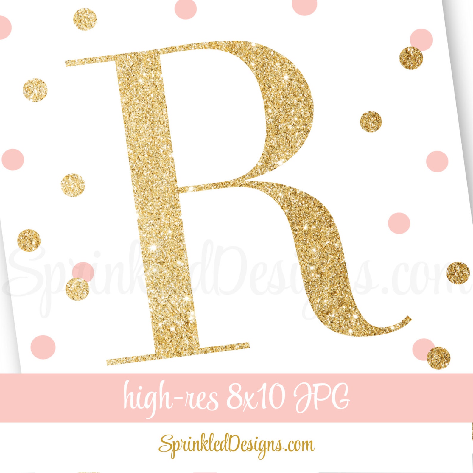 Printable Baby Girl Nursery Decor Wall Art Letter R Name | Etsy