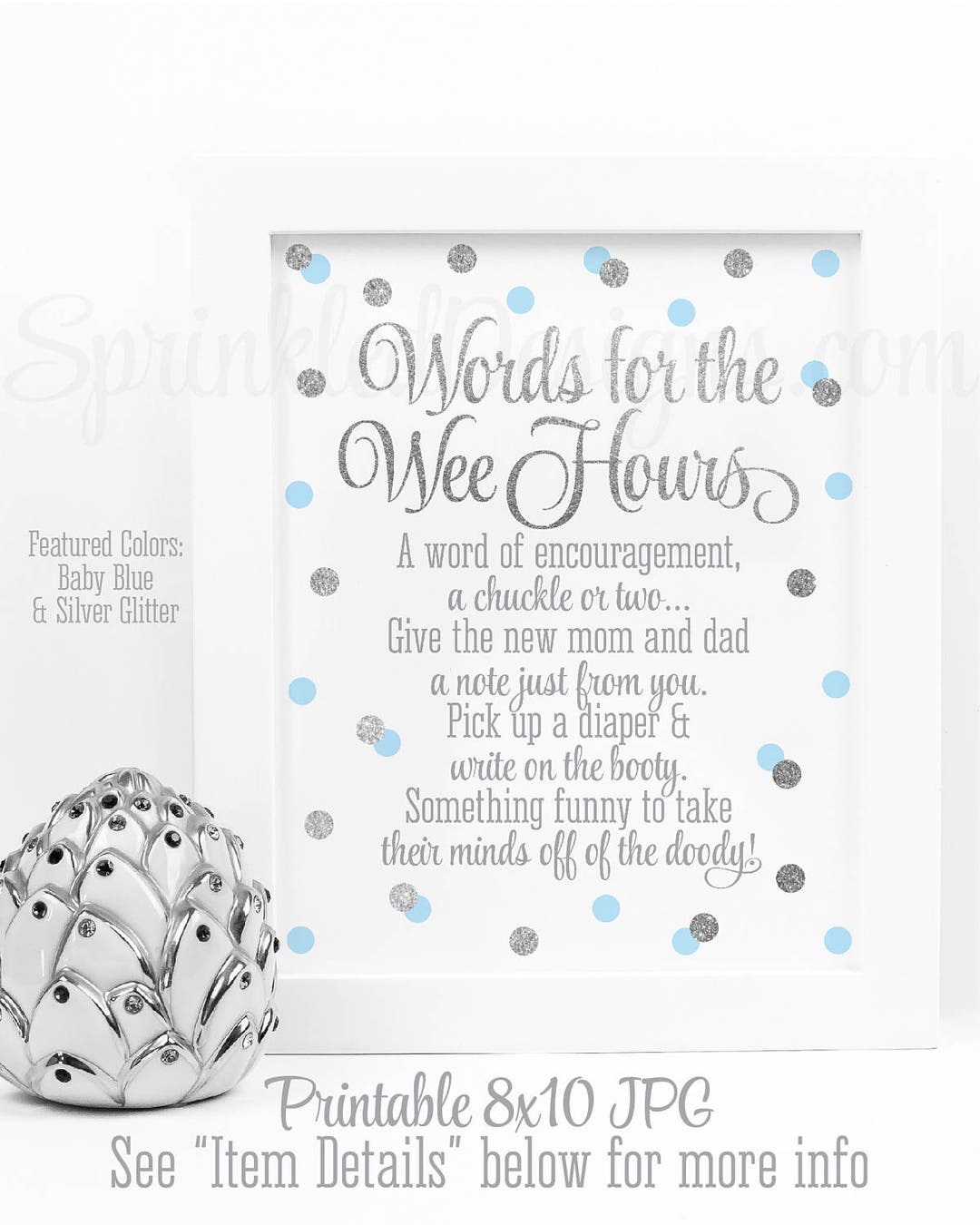 Baby Shower Games Words for the Wee Hours Words of Wisdom Late - Etsy