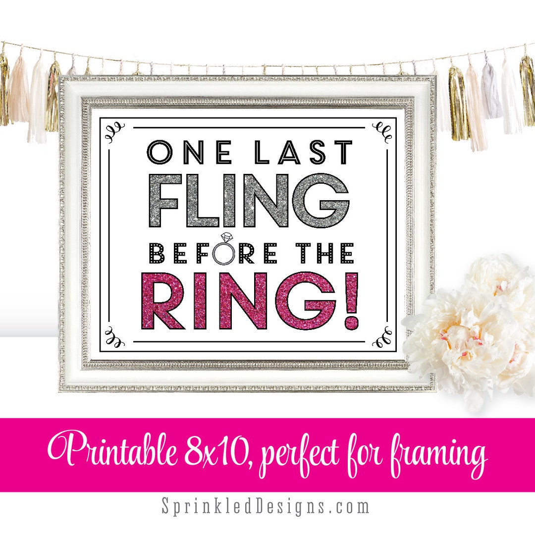 One Last Fling Before the Ring Bachelorette Party - Etsy