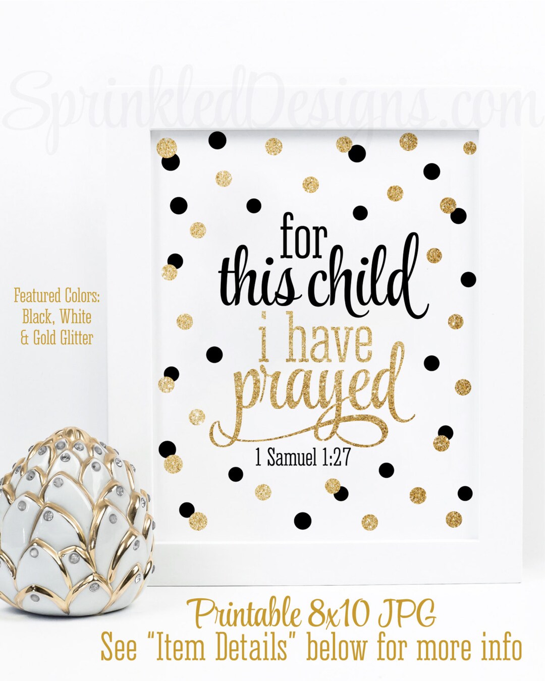 For This Child I Have Prayed Wall Art Printable Sign Baby - Etsy Canada
