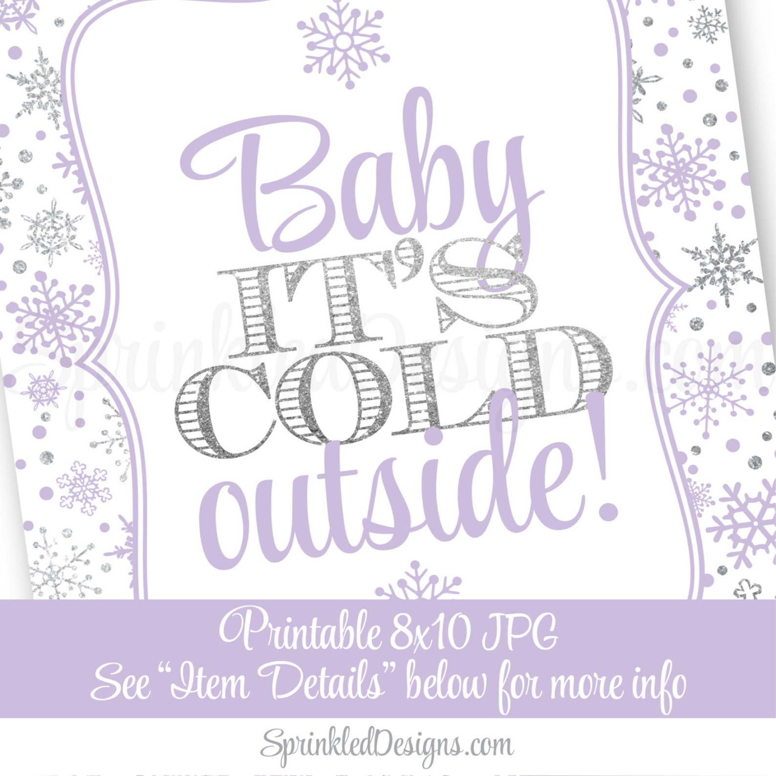 Winter Baby Shower Decor Baby Its Cold Outside Baby Girls - Etsy
