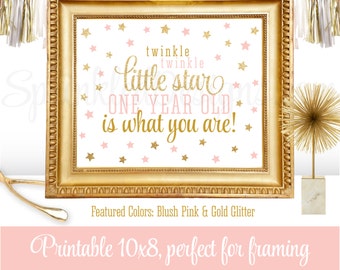 Twinkle Twinkle Little Star One Year Old is What You Are First - Etsy