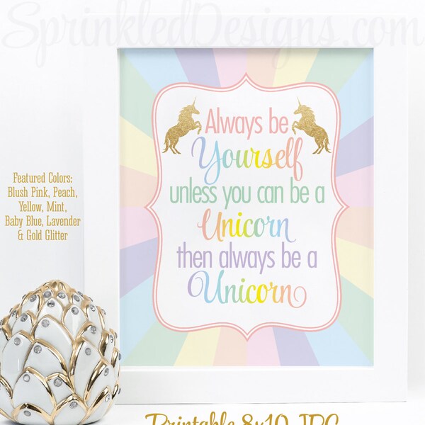 Always Be a Unicorn - Etsy