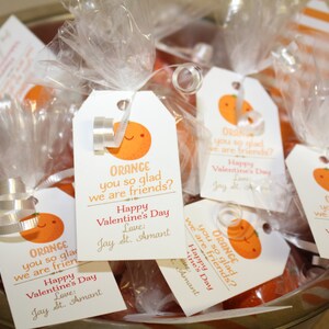 Kids Valentine's Day Fruit Tags - Orange You so Glad - Apple of My Eye ...