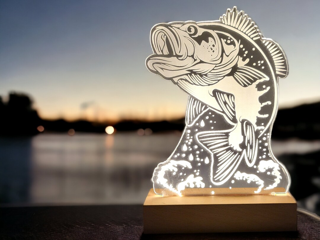 Nightlight, Fish Night Light, Largemouth Bass Nightlight, Kid's ...