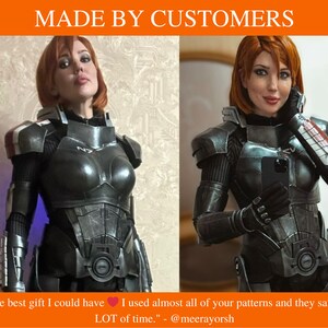Alien Scientist Female Breastplate Cosplay Armor Pattern Templates for ...