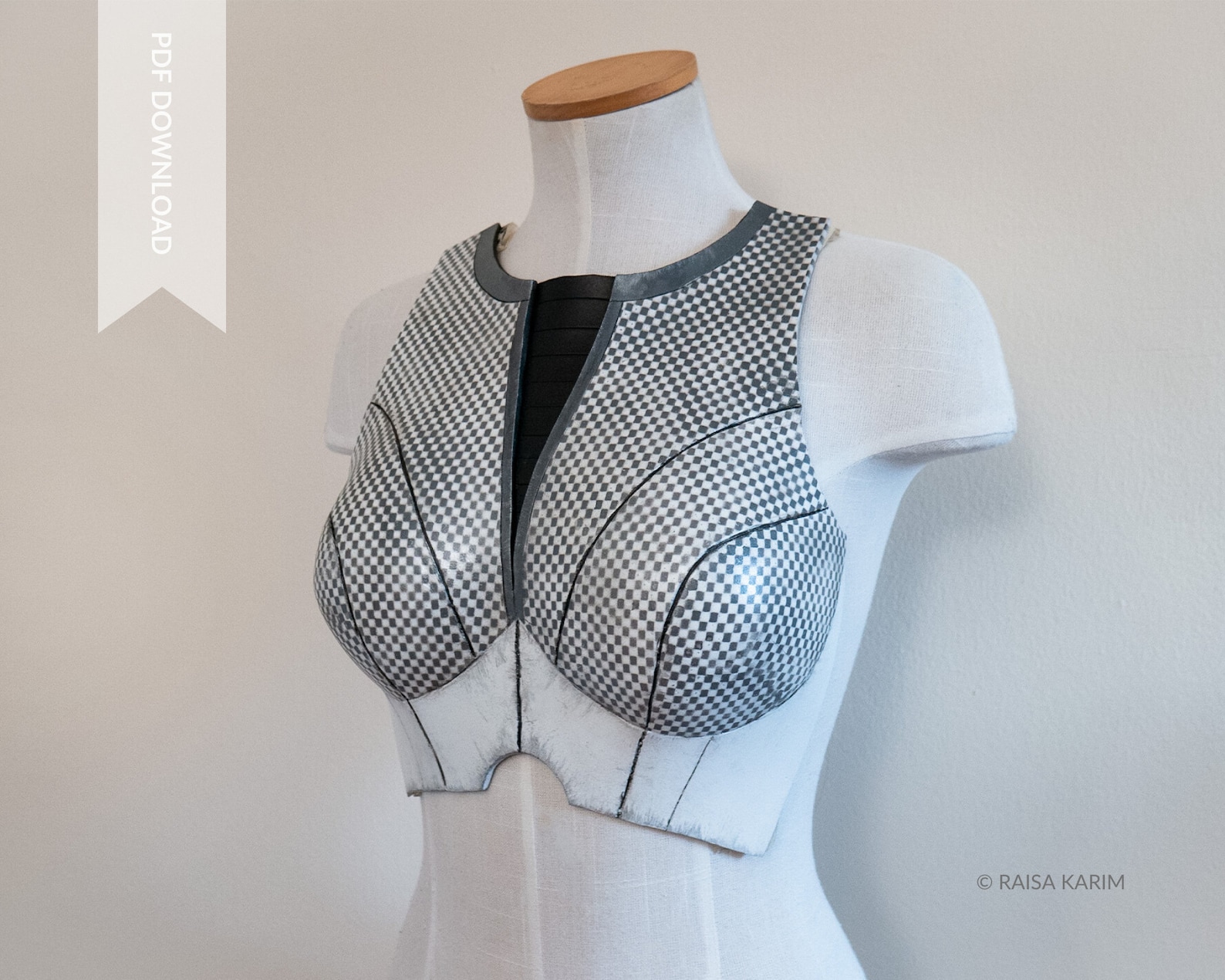 Alien Scientist Female Breastplate Cosplay Armor Pattern for - Etsy