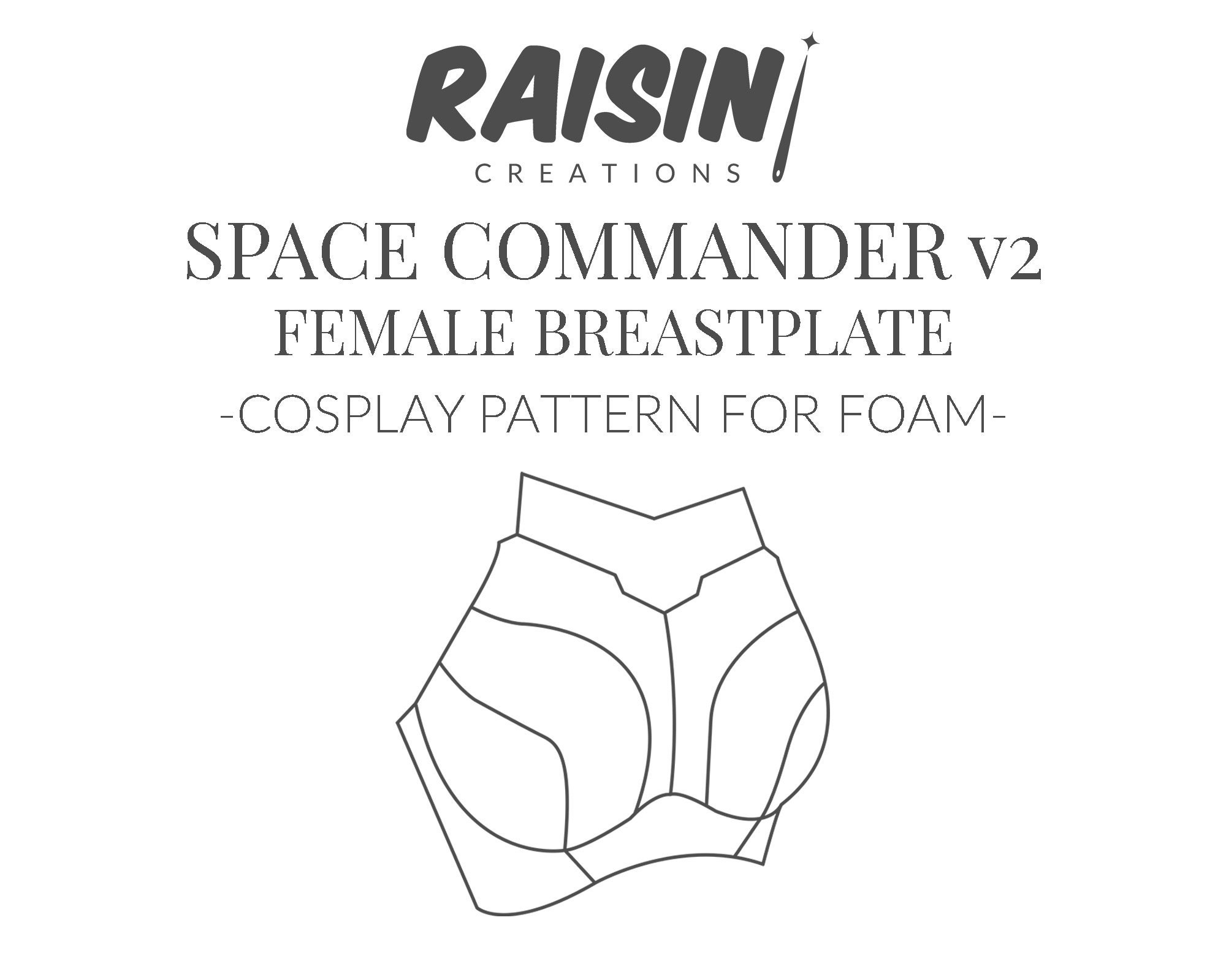 Cosplay Breastplate Armor Pattern