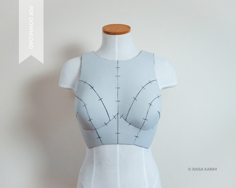 Alien Scientist Female Breastplate Cosplay Armor Pattern Templates for ...