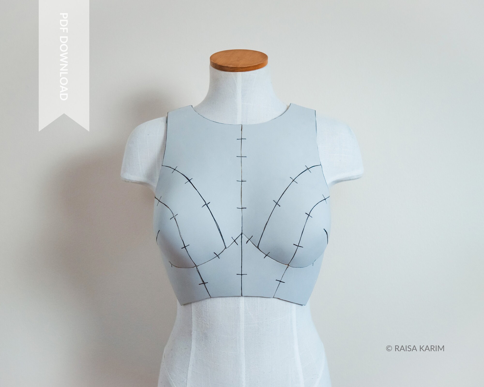 Alien Scientist Female Breastplate Cosplay Armor Pattern for - Etsy
