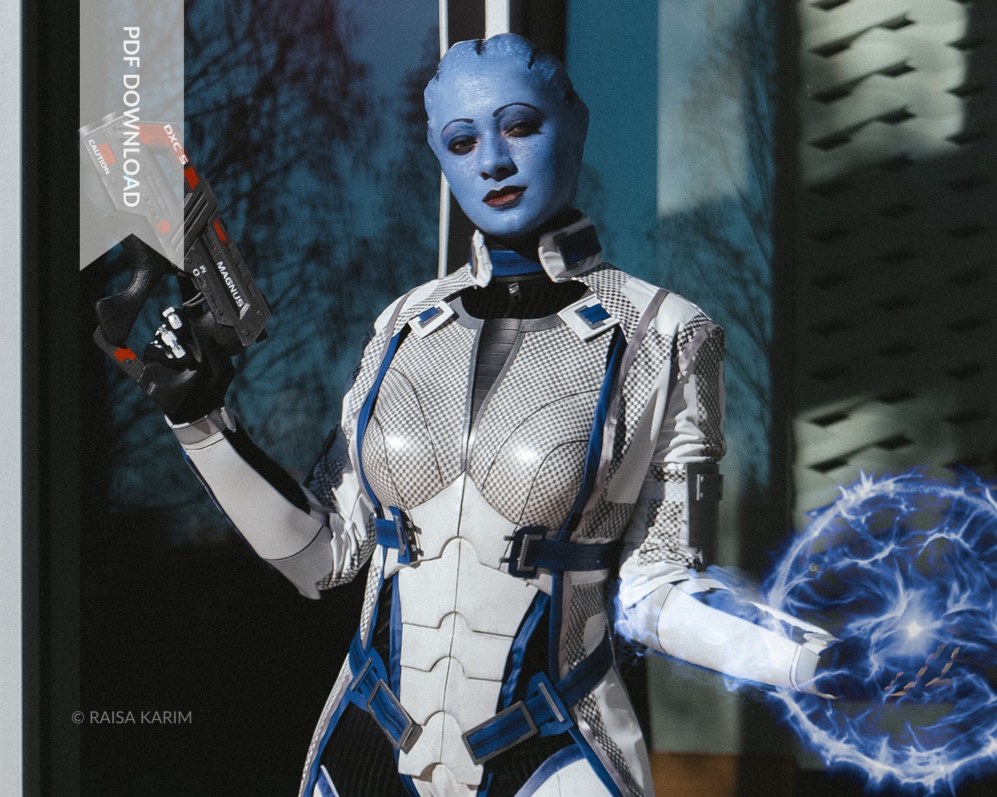 Alien Scientist Female Breastplate Cosplay Armor Pattern for - Etsy