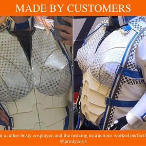 Alien Scientist Female Breastplate Cosplay Armor Pattern Templates for ...
