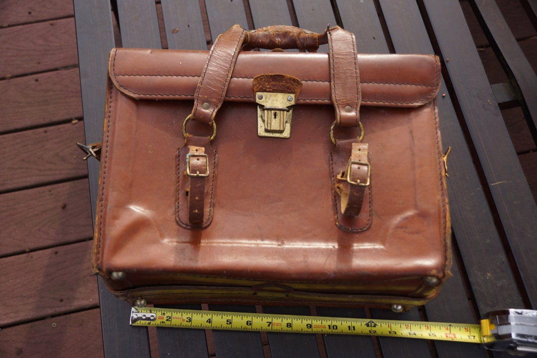 Vintage Leather Instrument Case - Etsy