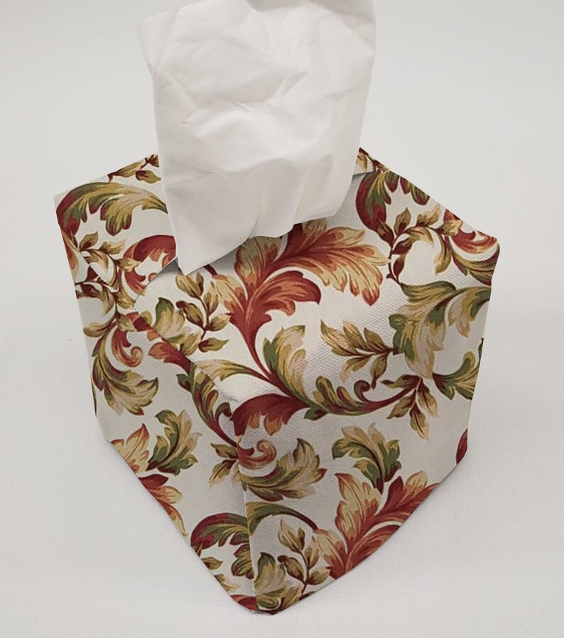 Autumn Fall Floral Leaves Tissue Box Cover - Etsy