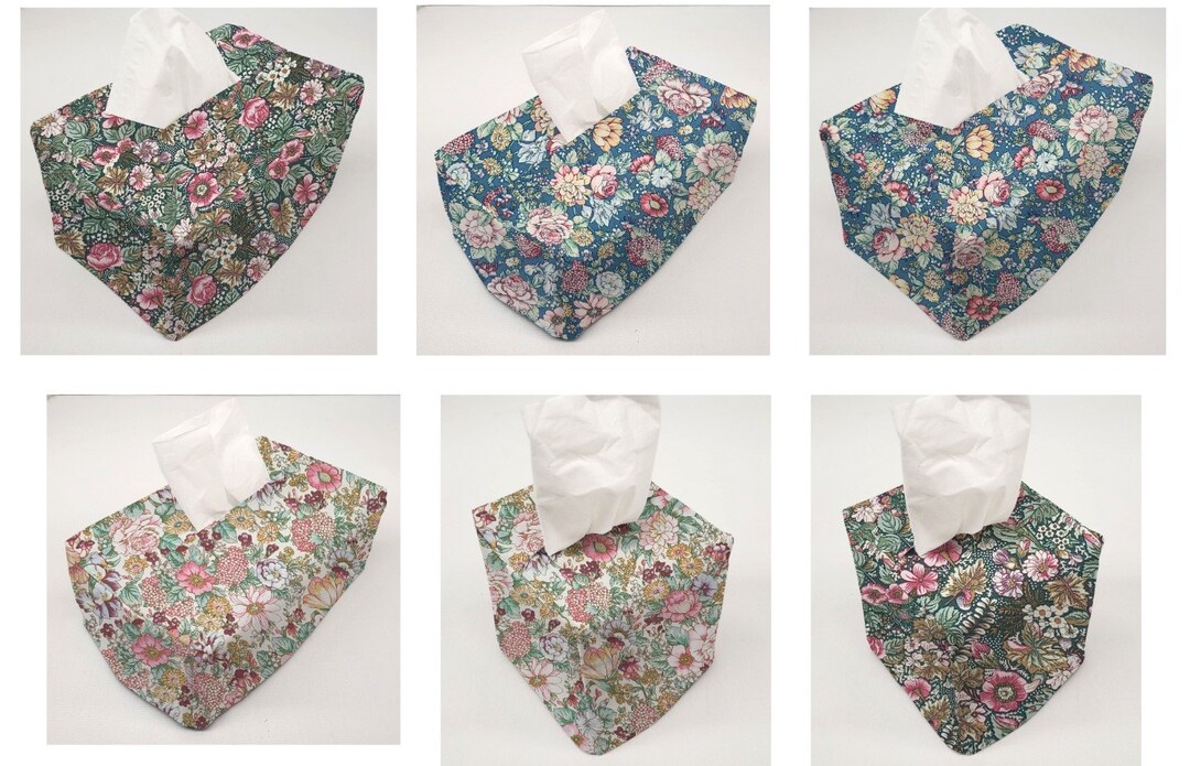Rose Garden Tissue Box Cover (3 Colors Available) - Etsy