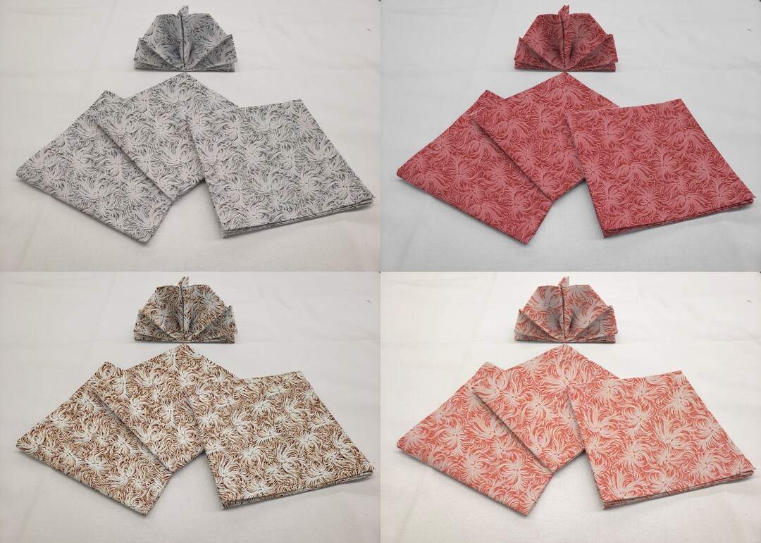 Breezy Swirl Cloth Napkins (4 Colors Available) - Etsy