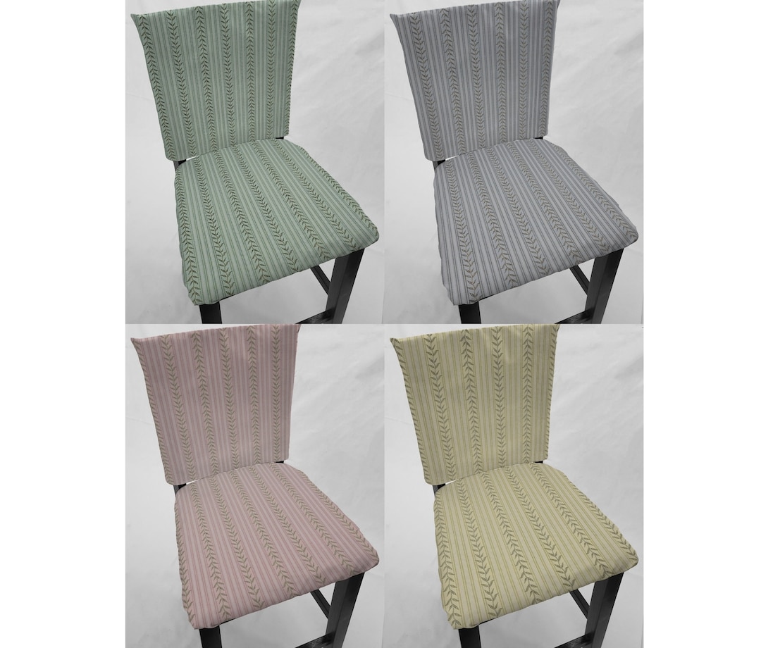 Striped Vines Dining Room Chair Back Covers or Seat Covers (4 Colors ...
