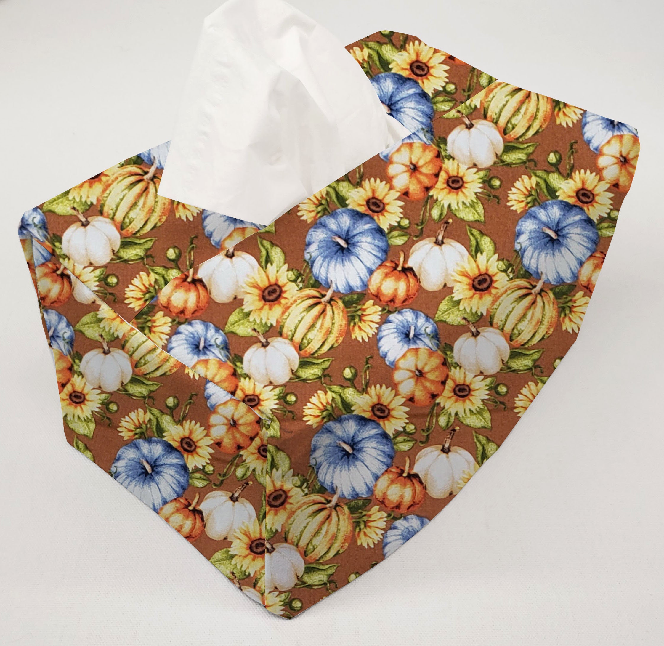 Fall Harvest Tissue Box Cover (4 Patterns Available) - Etsy