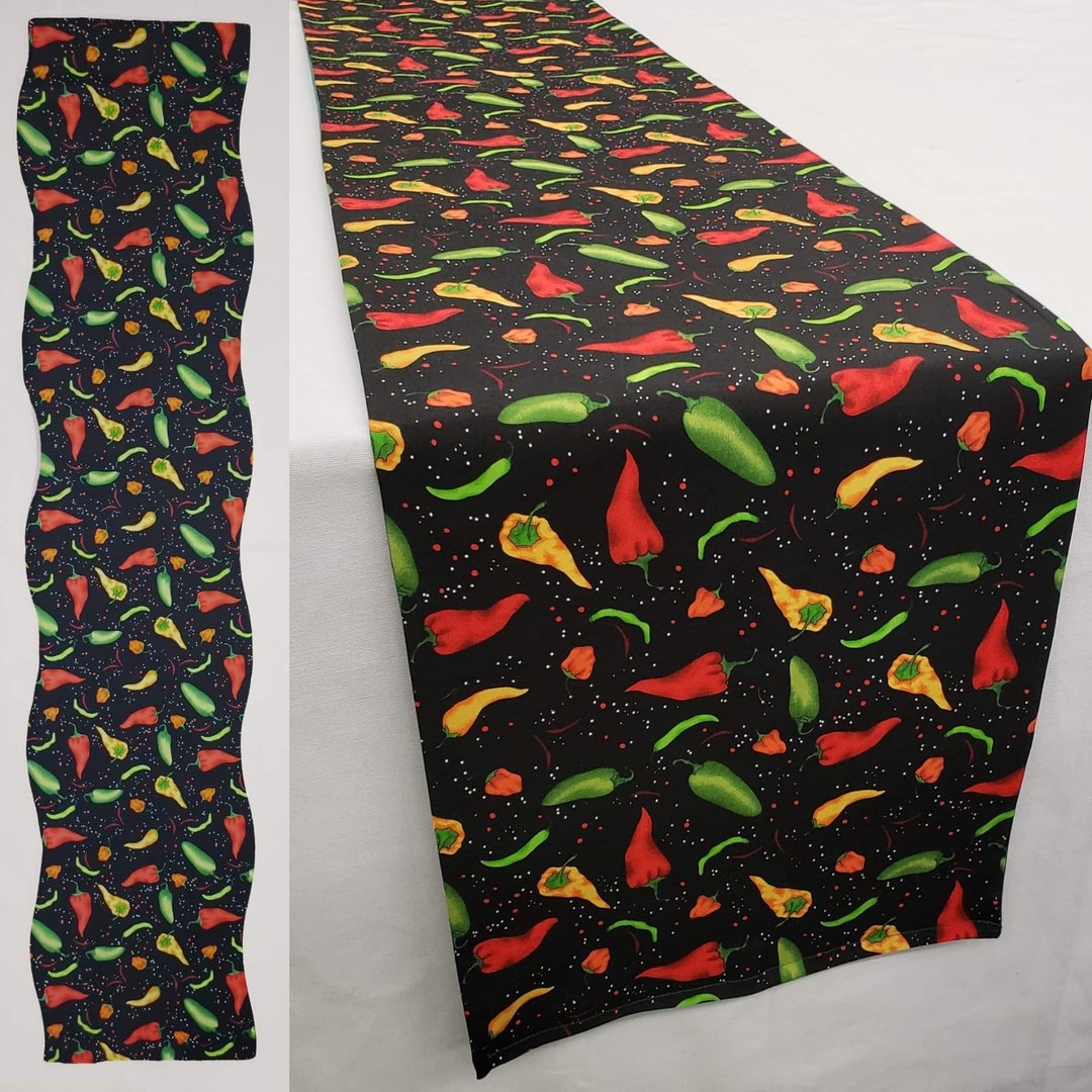 Hot Peppers Table Runner - Etsy
