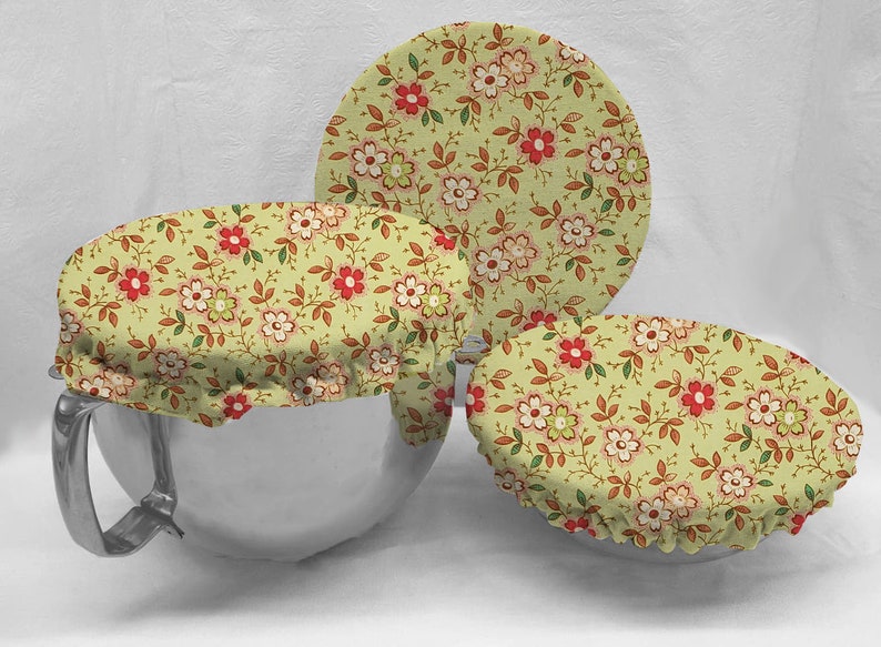 Spring Flowers Reusable Fabric Bowl and Casserole Pan Covers (3 Options ...