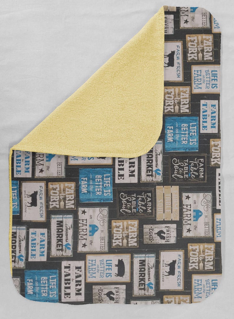 Farm to Table Dish Drying Mat - Etsy