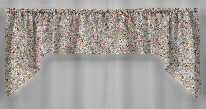 Rose Garden Valances, Curtains or Swags (3 Colors Available) - Etsy