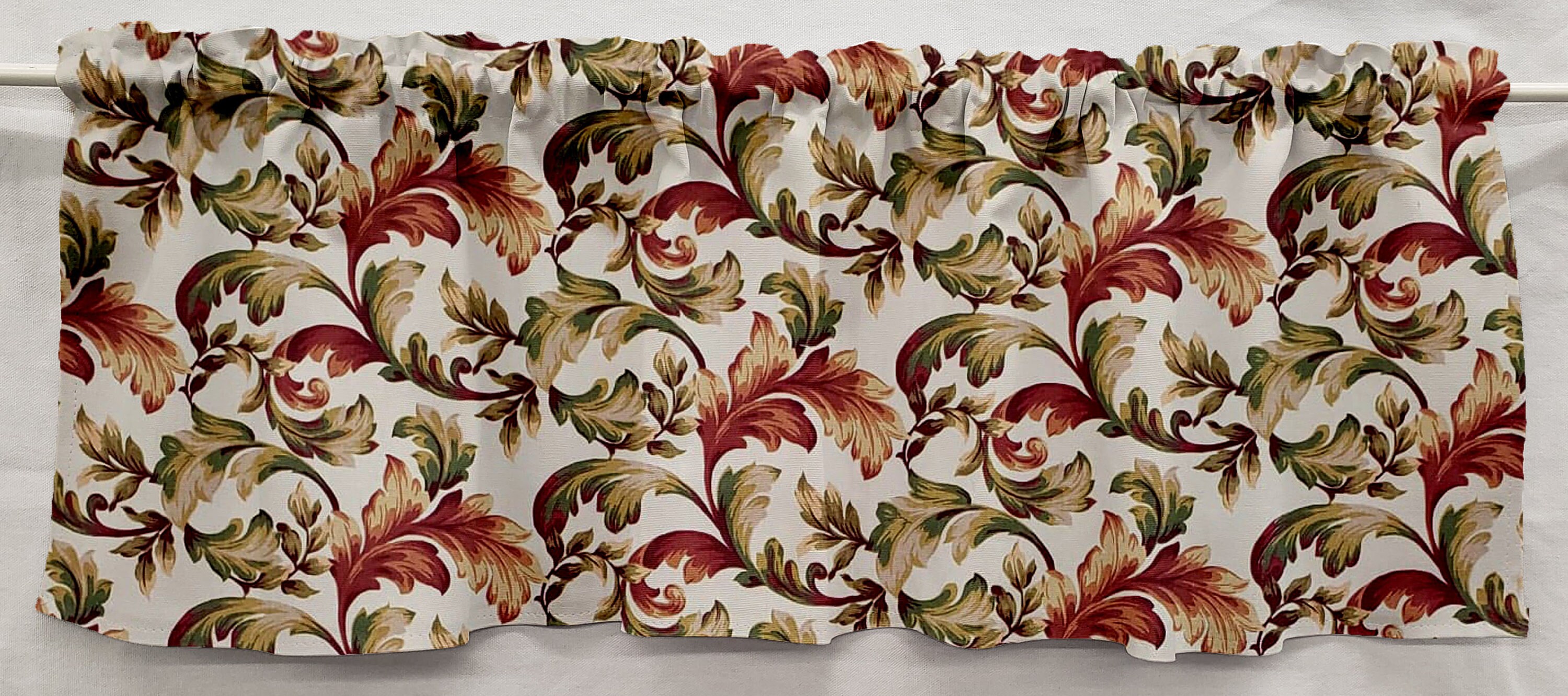 Autumn Fall Floral Leaves Valances Curtains or Swags - Etsy