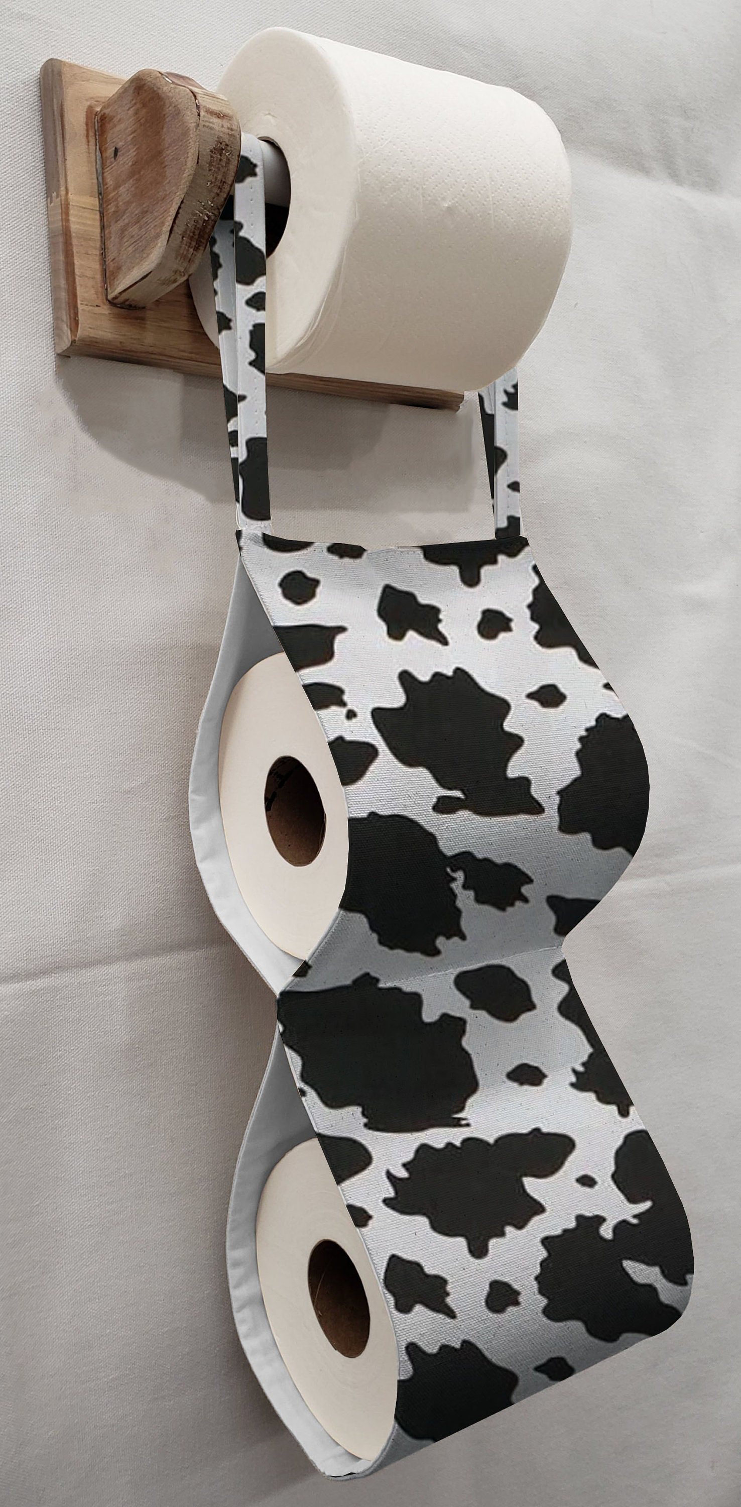 Black & White Cow Spots Toilet Paper Holder - Etsy