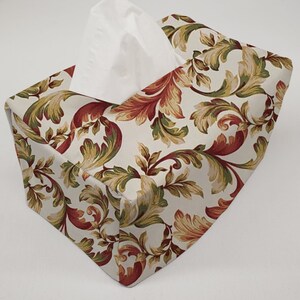 Autumn Fall Floral Leaves Tissue Box Cover - Etsy