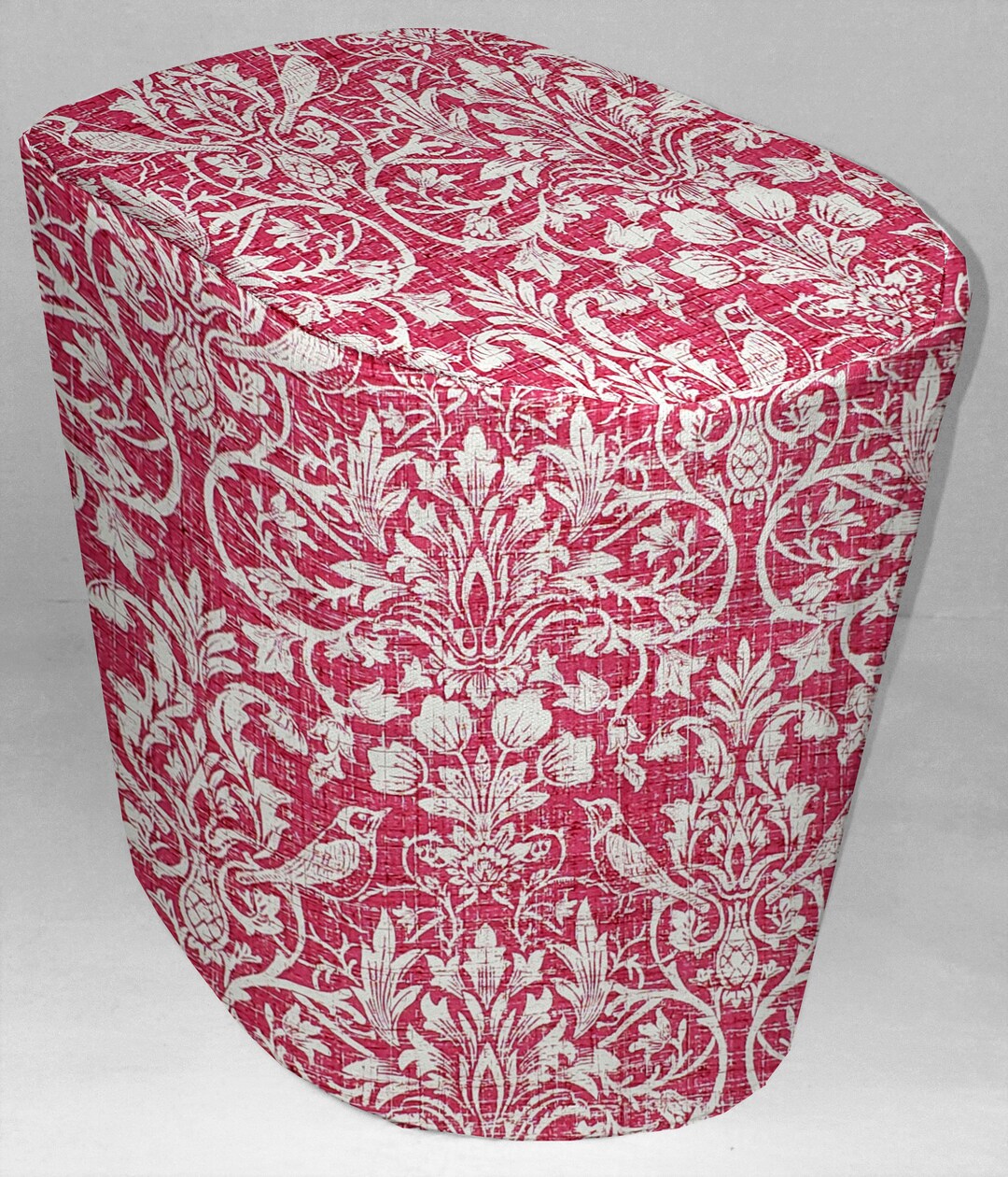 Pink Floral Damask Food Processor Cover sizing Chart Located in Item ...