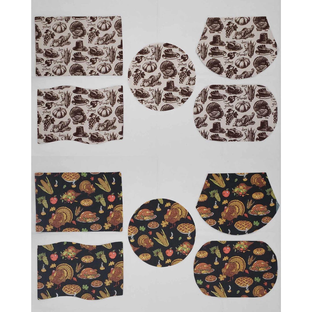Thanksgiving Placemats - Etsy