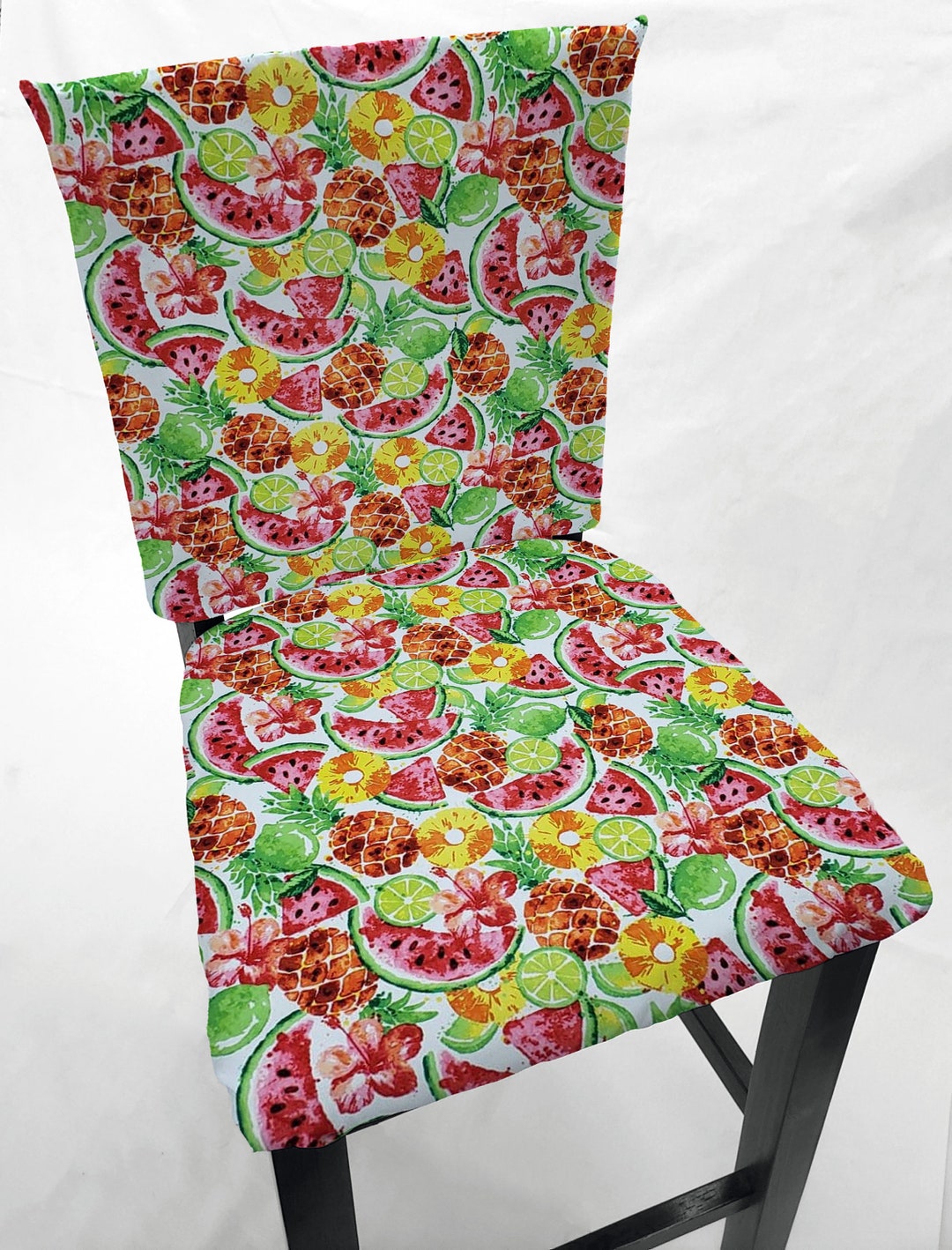 Pineapple & Watermelon Tropical Fruit Dining Room Chair Back - Etsy