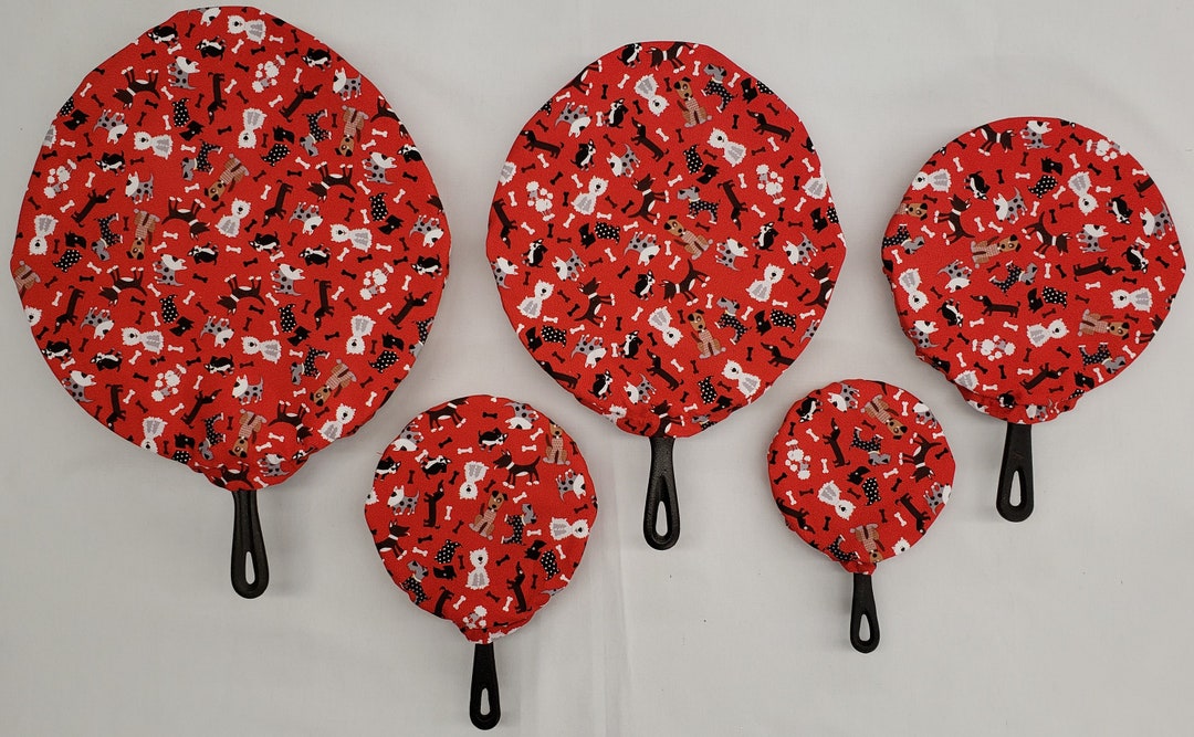 Puppy Dogs Cast Iron Pan Covers set of 5 - Etsy