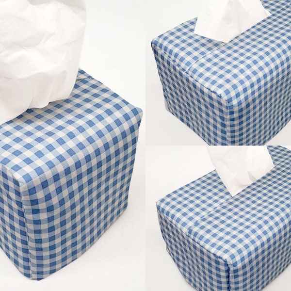 Blue and White Tissue Box - Etsy