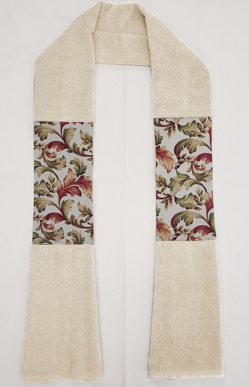 Autumn Fall Floral Leaves Kitchen Towel Boa / Scarf - Etsy