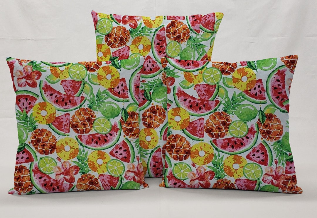 Pineapple & Watermelon Tropical Fruit Pillowcase / Pillow Cover many ...
