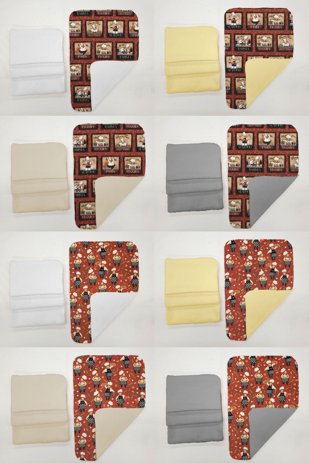 Fat Chefs Hand Towels (set of 4) - Etsy