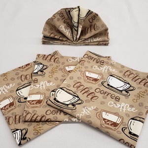 Coffee Beans Placemat Table Runner Cloth Napkins Set - Etsy