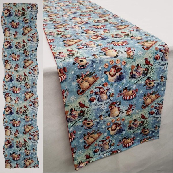 Snowman Table Runner - Etsy