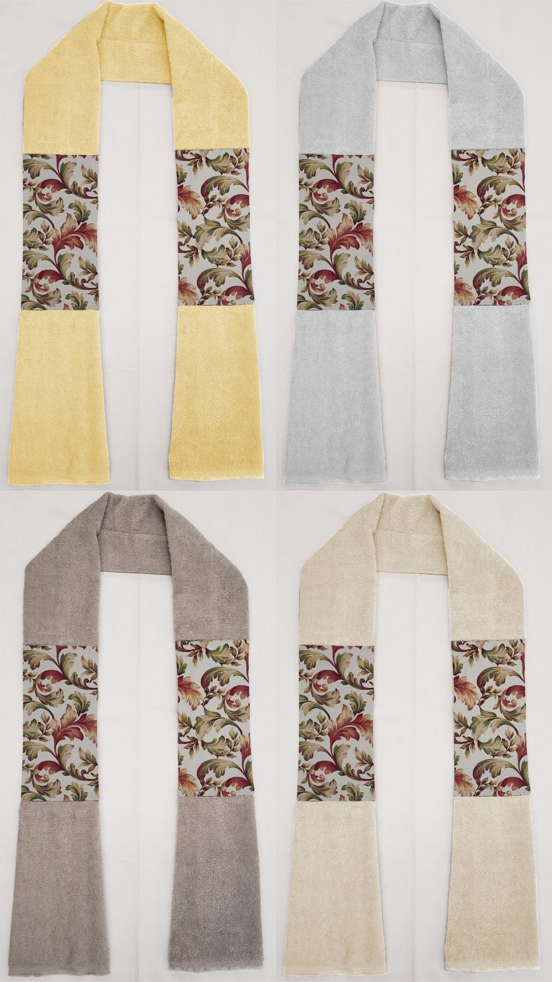 Autumn Fall Floral Leaves Kitchen Towel Boa / Scarf - Etsy