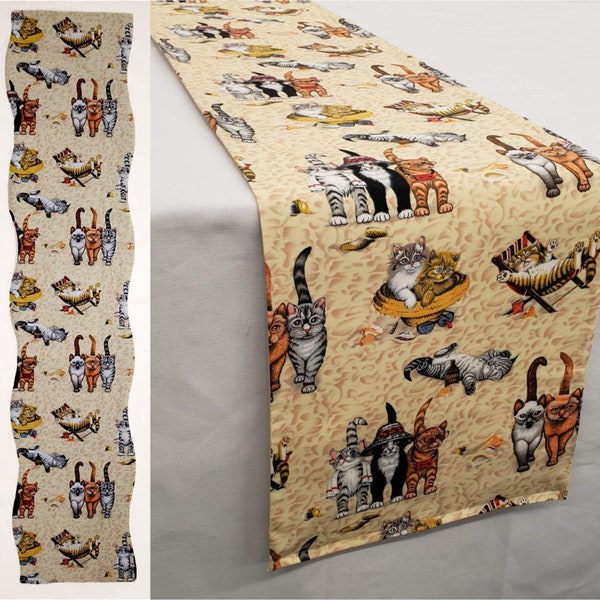 Cat Table Runner - Etsy