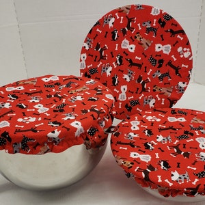 Puppy Dogs Reusable Fabric Bowl & Casserole Pan Covers 3 Options - Etsy