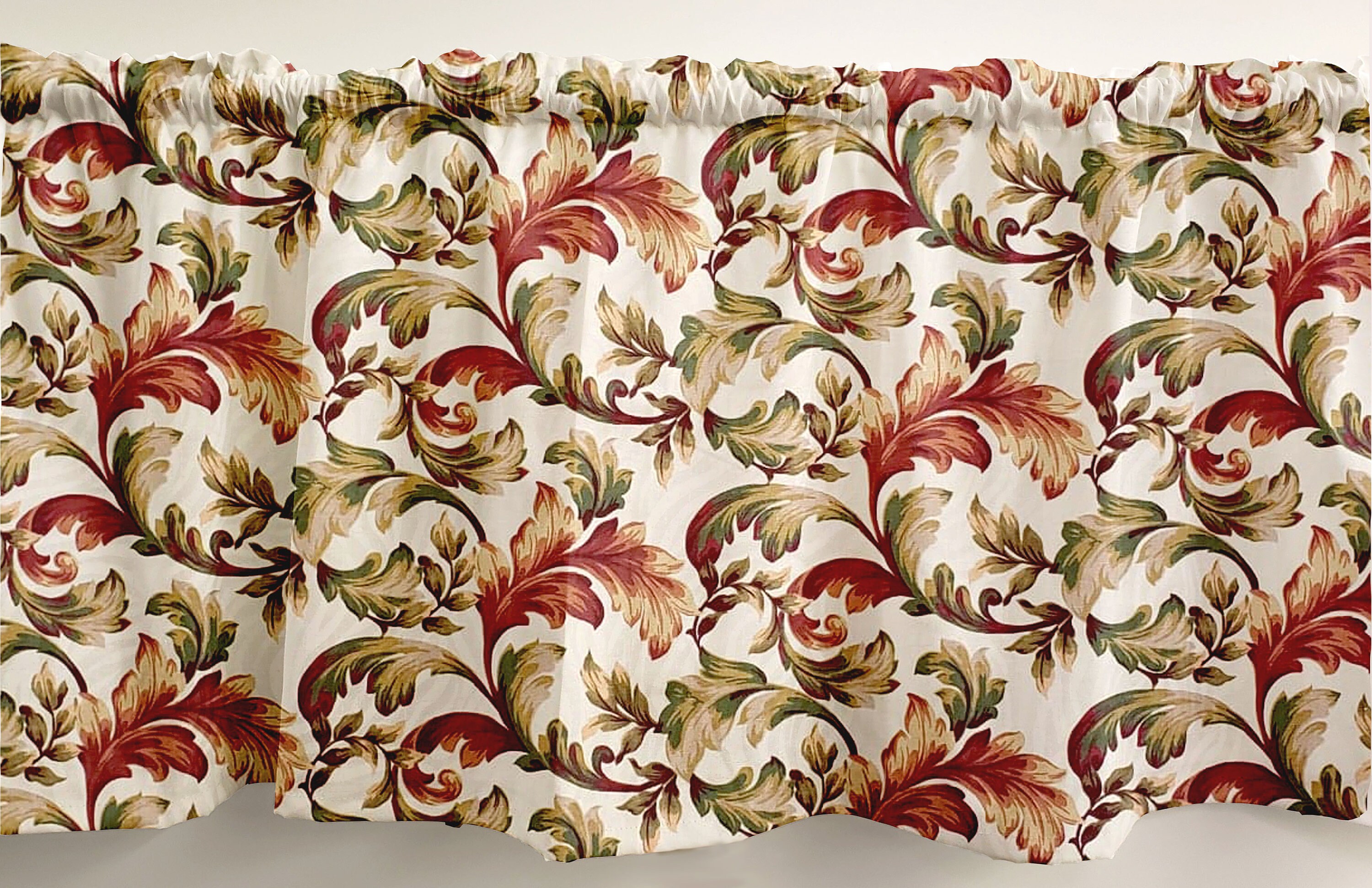 Autumn Fall Floral Leaves Valances Curtains or Swags - Etsy