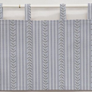 Striped Vines Tab Top Valances or Curtains (4 Colors Available) - Etsy