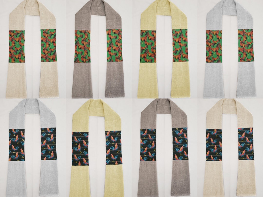 Roosters Kitchen Towel Boa / Scarf (2 Colors Available) - Etsy